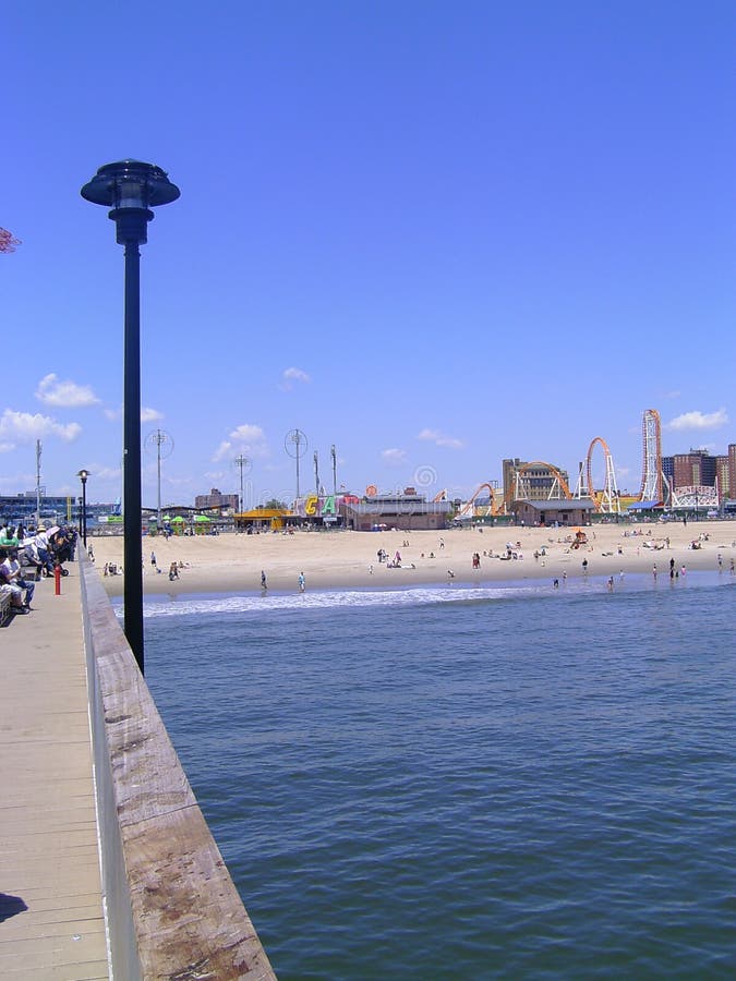 Coney Island Beach stock photo. Image of beach, coney - 92603412