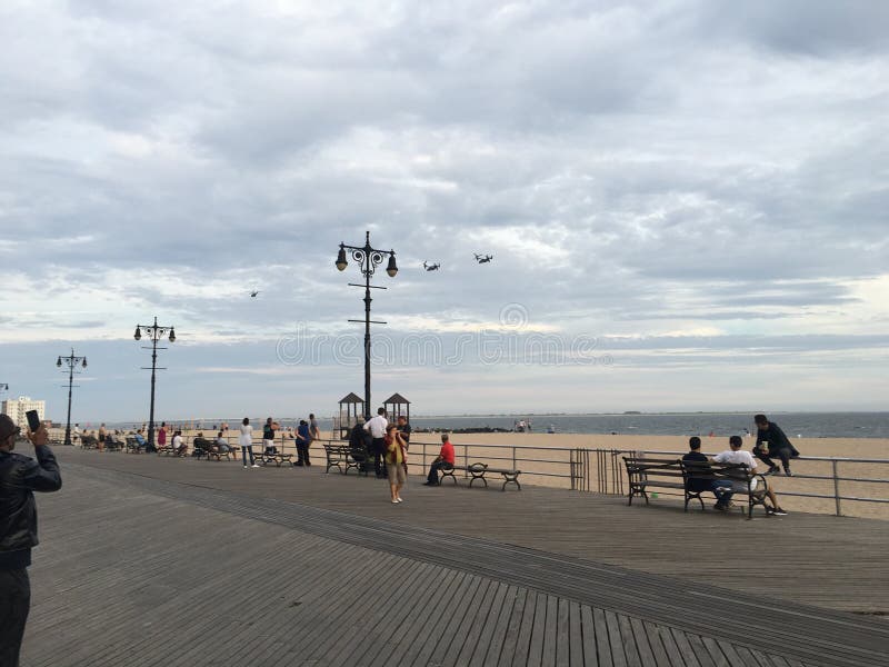 Boardwalk on Brighton Beach Editorial Image - Image of boardwalk ...