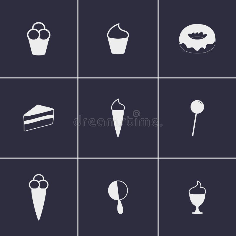 Confection icons stock vector. Illustration of candy - 57304622