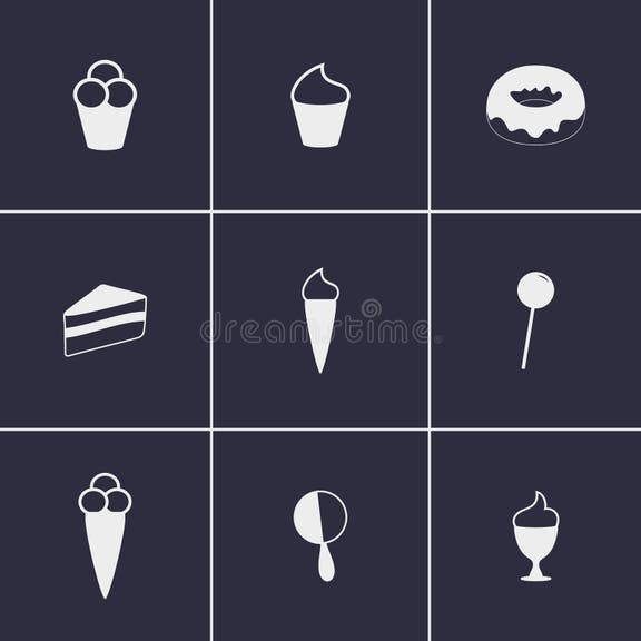 Confection icons stock vector. Illustration of candy - 57304622