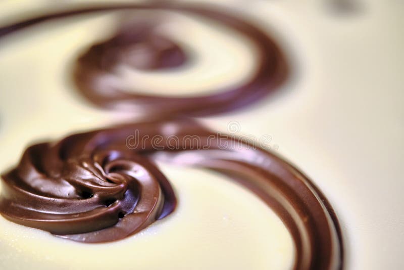 Confectionery Patterns Made of Chocolate Stock Image - Image of bitter ...