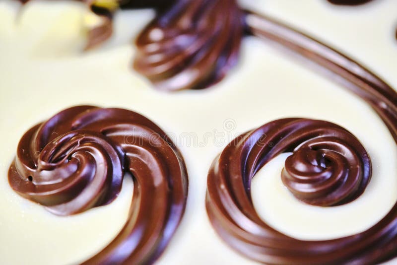 Confectionery Patterns Made of Chocolate Stock Image - Image of ...