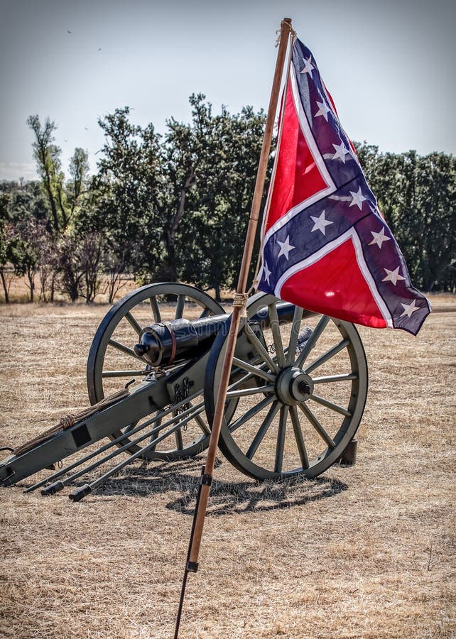 Confederate Cannon stock image. Image of farm, civil - 62907117