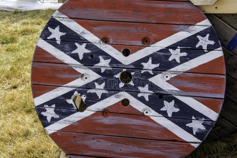 Confederate Flag Table stock photo. Image of picnic, south - 57796040