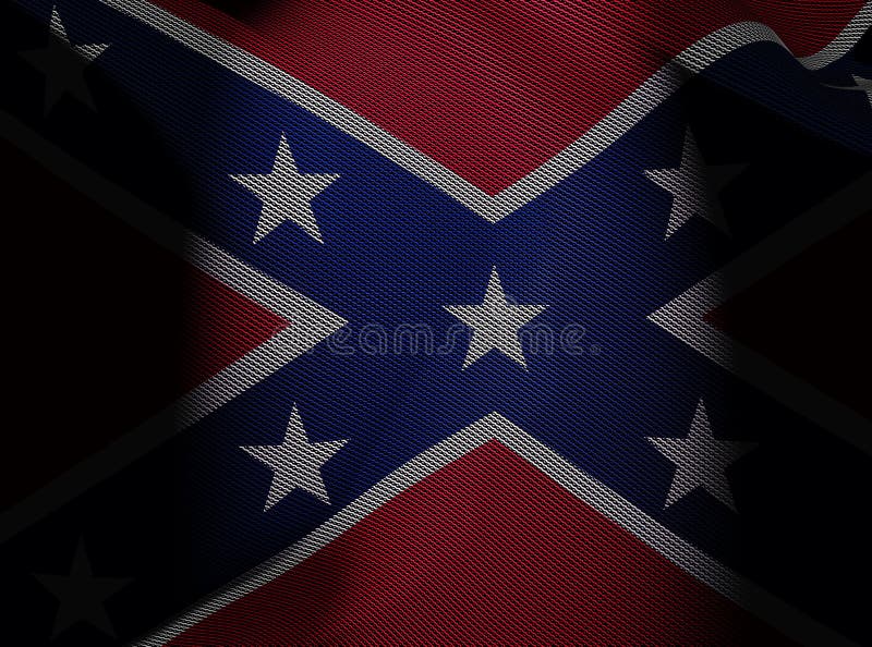 Confederate Rebel Flag stock illustration. Illustration of state ...