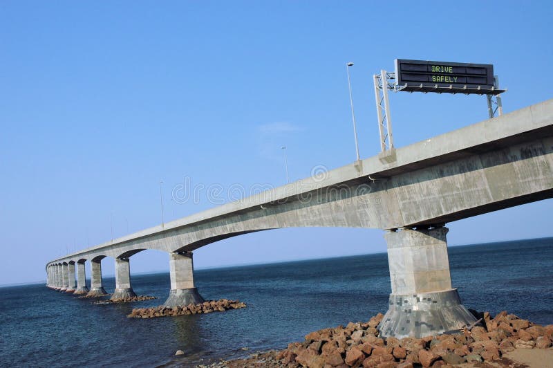 Confederation bridge stock image. Image of canada, travel - 1023289