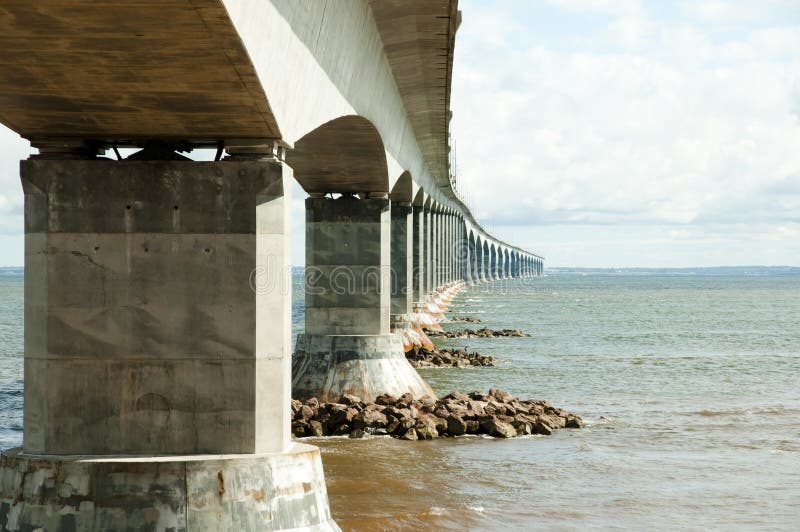 Confederation Bridge - Canada Stock Photo - Image of strait, atlantic ...
