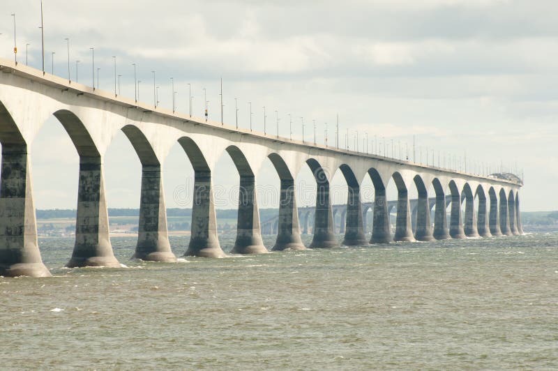 Confederation Bridge - Canada Stock Image - Image of canada, blue: 93526319