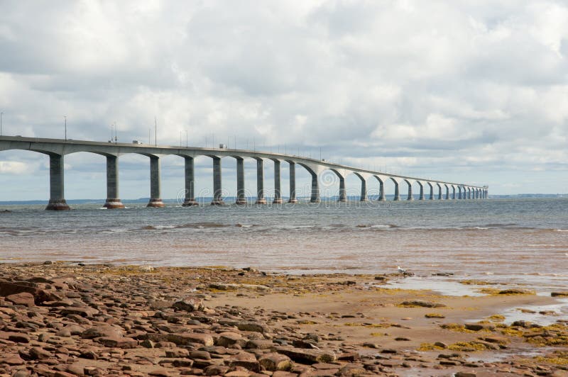 Confederation Bridge - Canada Stock Photo - Image of landmark, island ...