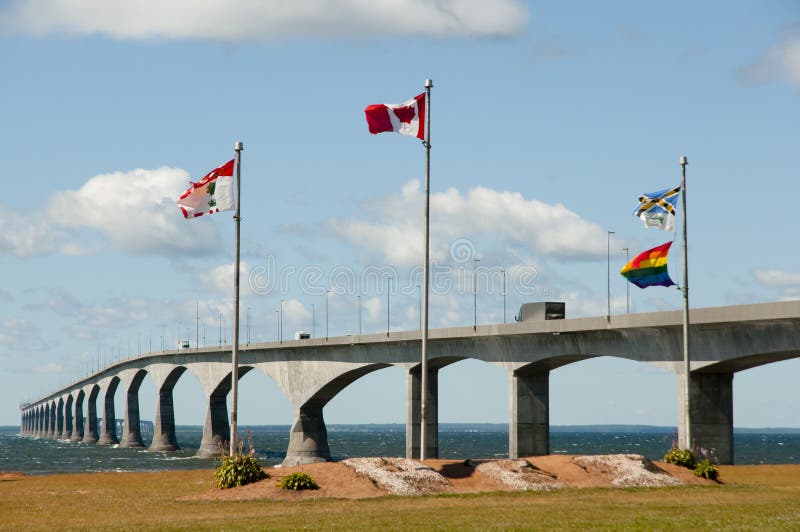 Confederation Bridge - Canada Stock Image - Image of prince, concrete ...