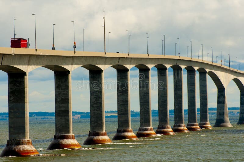 Confederation Bridge stock photo. Image of bridge, confederation ...