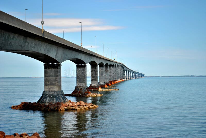 Confederation Bridge, Prince Edward Island. Stock Photo - Image of ...
