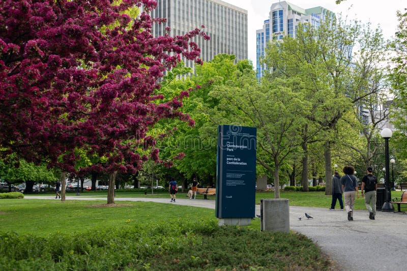 Confederation Park Downtown Ottawa Spring Stock Photos - Free & Royalty ...