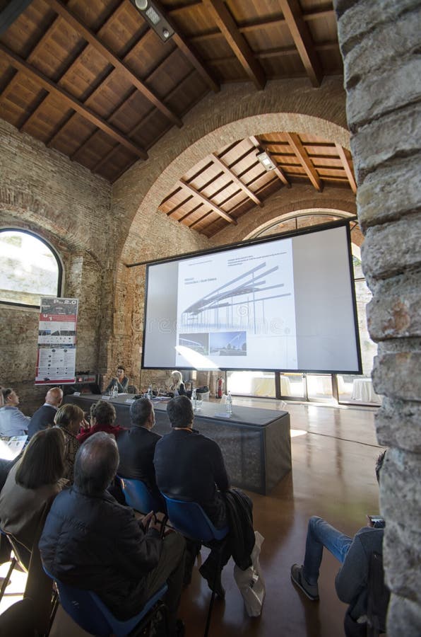 Conference of Architecture Seen from the Back Editorial Stock Photo ...