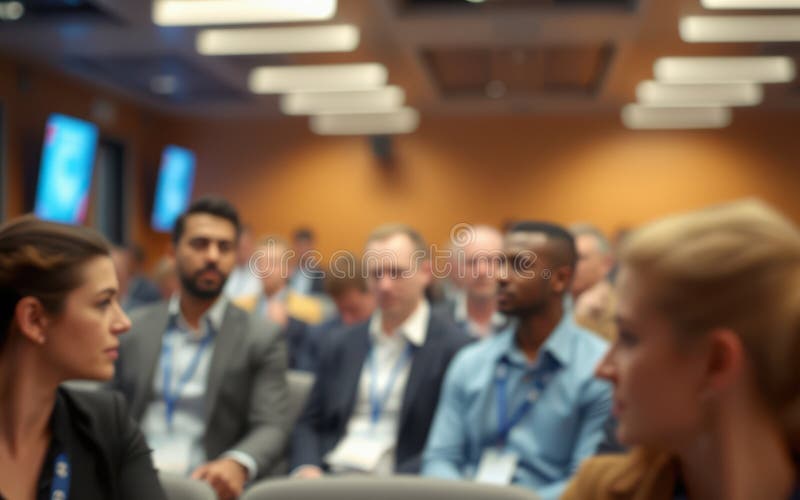 Conference Attendees Engaged in Discussions and Networking during an ...