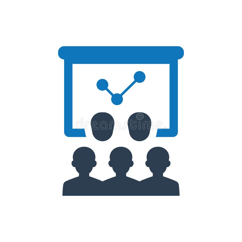 Conference audience icon stock vector. Illustration of conference ...