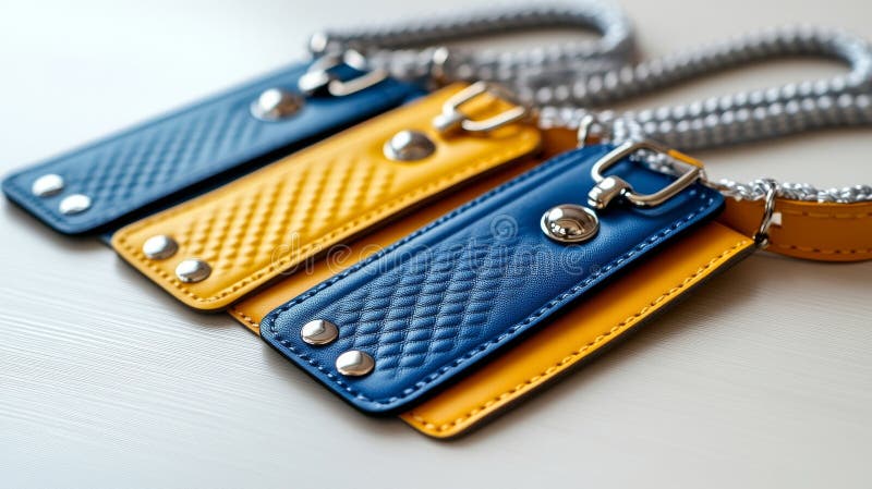 Conference Badges on Table Refers To a Table Setup with a Collection of ...