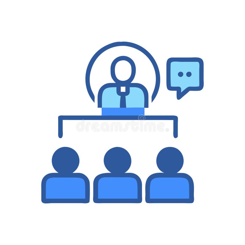 Conference Call Icon for Virtual Meetings Stock Vector - Illustration ...