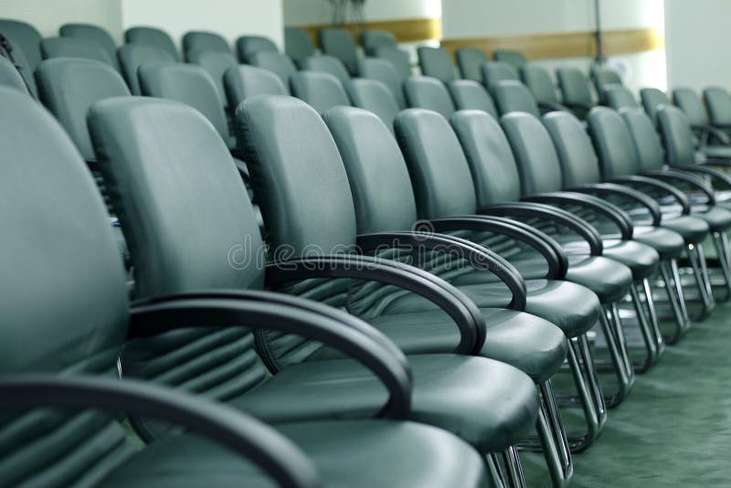 Conference chairs stock image. Image of presentation - 30895255