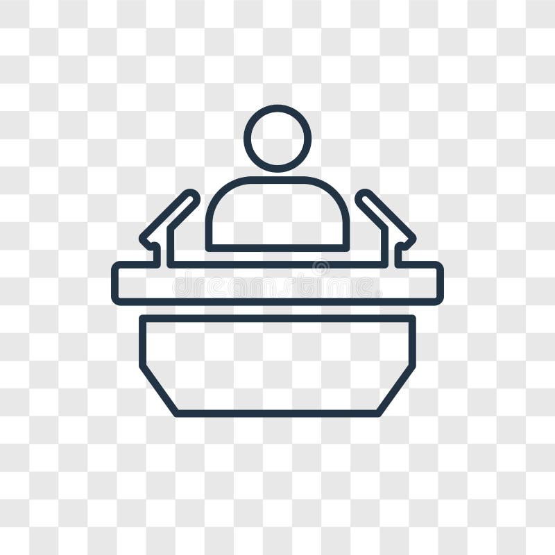 Conference Icon Vector Isolated on White Background, Logo Concept of ...