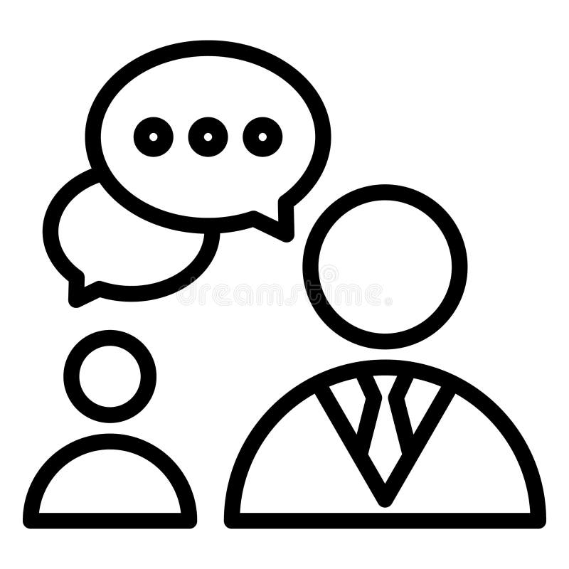 Conference, Discussion Vector Icon Which Can Easily Modify Stock ...