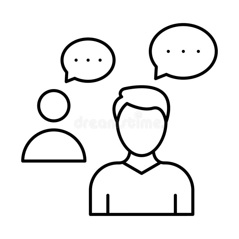 Conference, Discussion Vector Icon Which Can Easily Modify or Edit ...