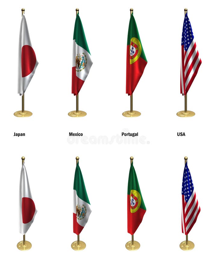 Conference flags stock illustration. Illustration of international ...