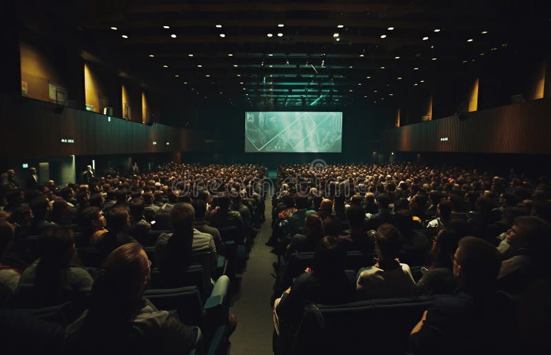 Conference Hall Audience Full of Tech People, Created with Generative ...