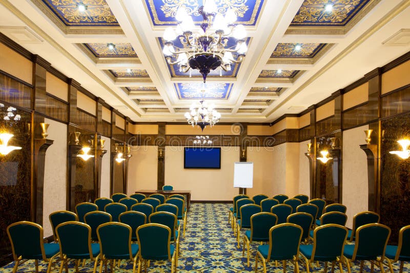 Conference hall in hotel stock photo. Image of inside - 39757414