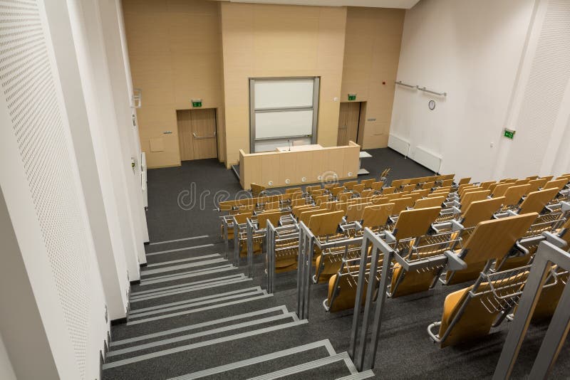 Conference hall stock image. Image of furniture, education - 49859359