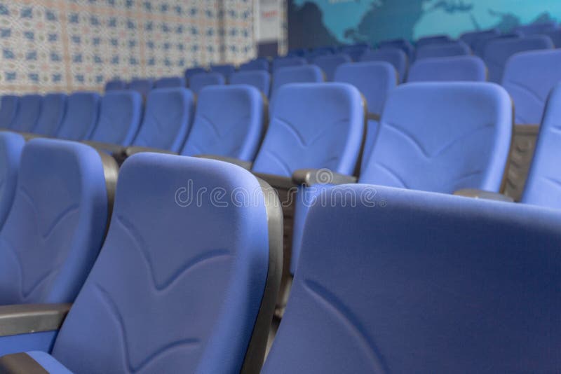 Conference Hall or Seminar Room, Row of Empty Seat in Auditorium or ...