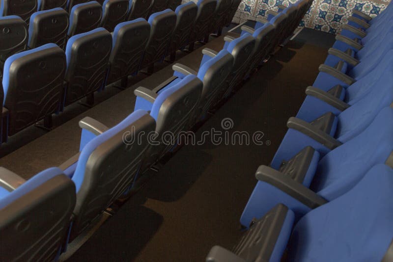Conference Hall or Seminar Room, Row of Empty Seat in Auditorium or ...