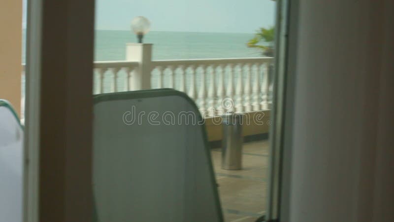 Conference Hall with Windows with View at Sea, Stock Video - Video of ...