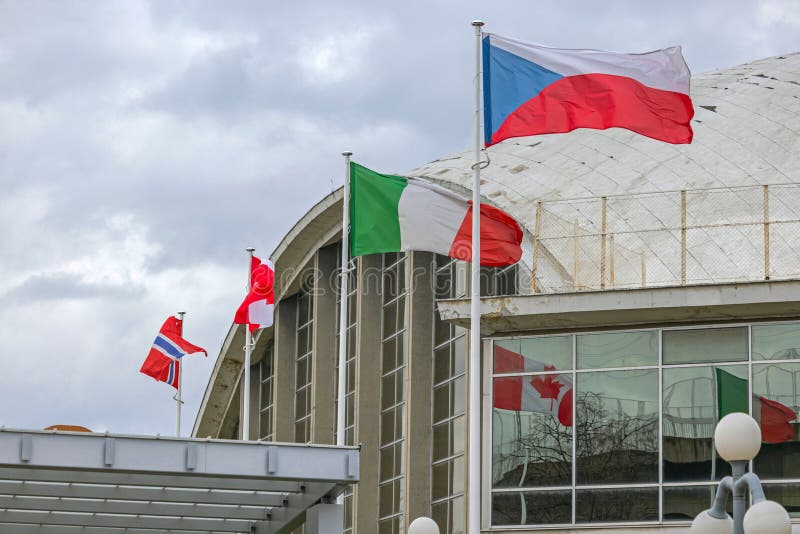 Conference Hall World Flags Stock Photo - Image of canada, 2023: 285019840