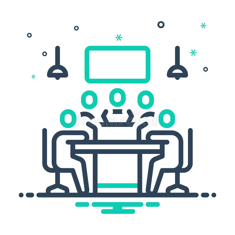 Mix Icon for Conference, Convention and Employee Stock Vector ...