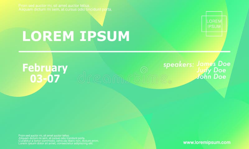 Conference Invitation Design Template Stock Vector - Illustration of ...