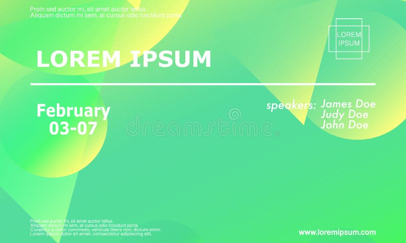 Conference Invitation Design Template Stock Vector - Illustration of ...