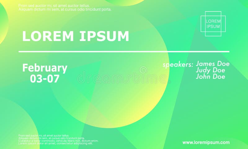 Conference Invitation Design Template Stock Vector - Illustration of ...