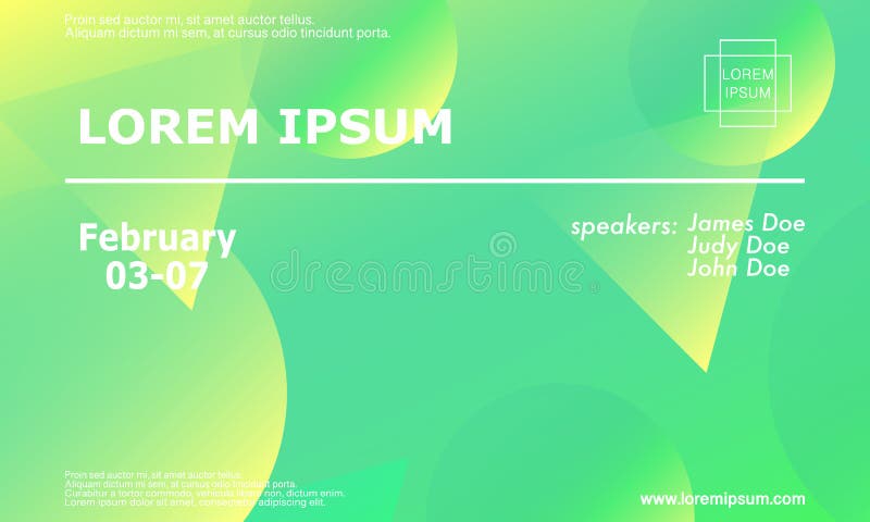 Conference Invitation Design Template Stock Vector - Illustration of ...