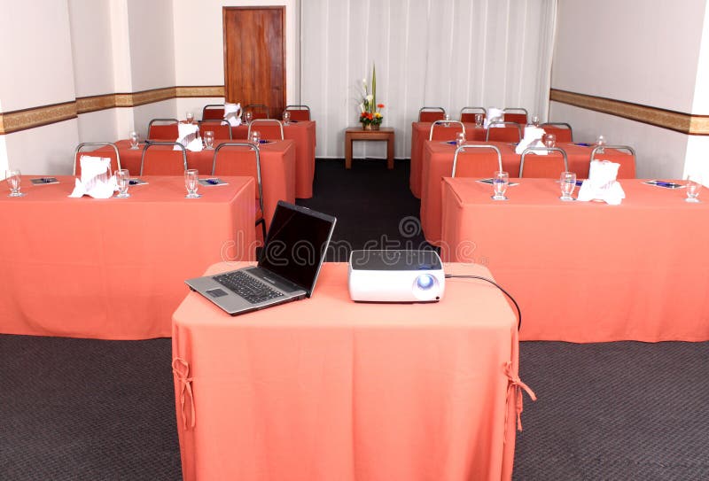 Conference Room - Classroom Style Stock Image - Image of business ...
