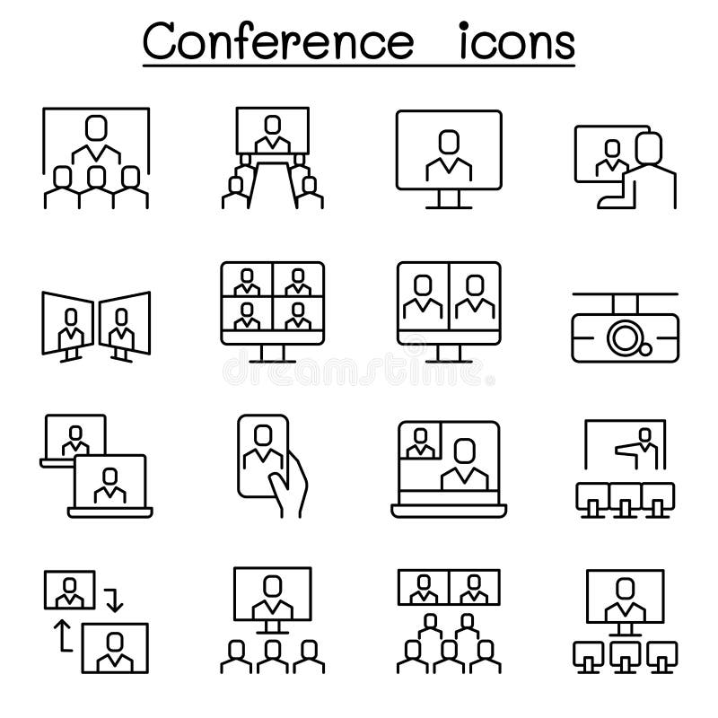 Seminar icon stock vector. Illustration of symbol, design - 278220651