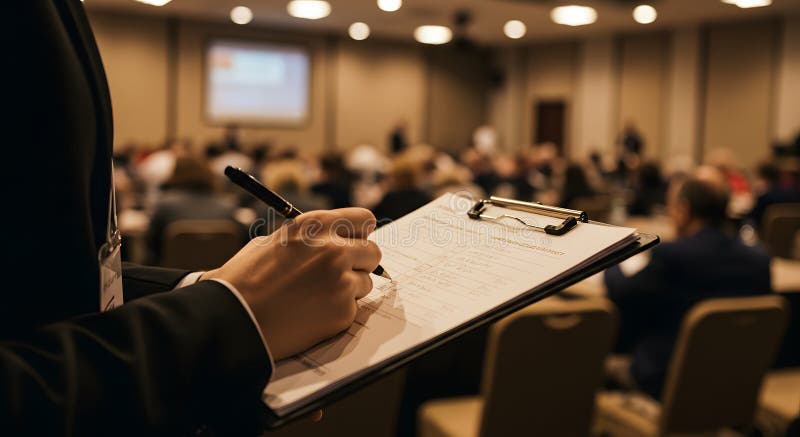 Conference Note Taking stock illustration. Illustration of development ...