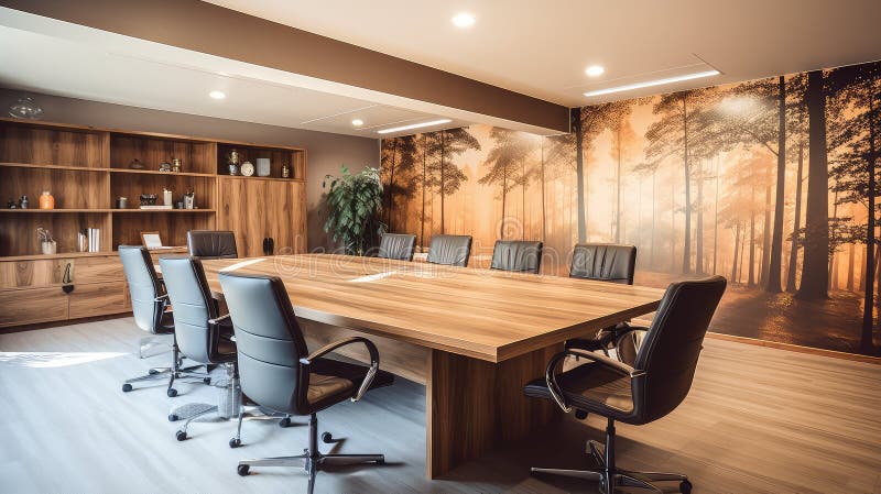 Conference office remodel stock illustration. Illustration of meetings ...