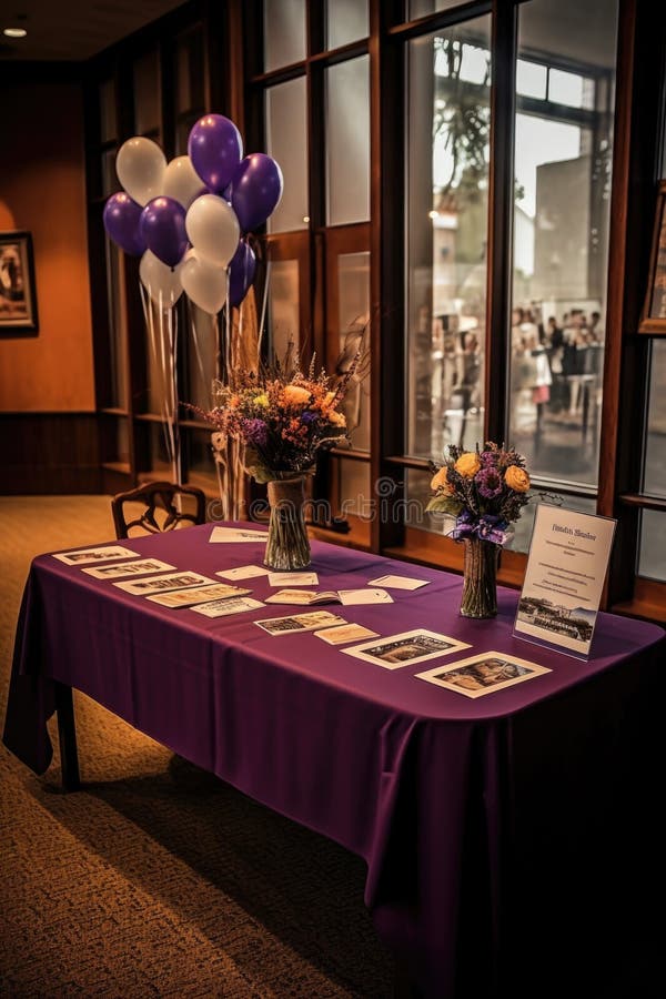 Conference Registration Table with Sign-in Sheets Stock Illustration ...