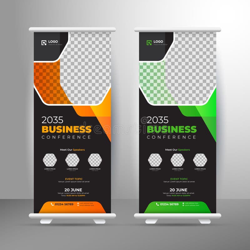 Business Conference Rollup Banner Design Template, Conference Rollup ...