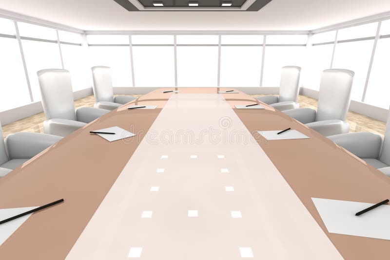 Conference Table stock illustration. Illustration of company - 1217060