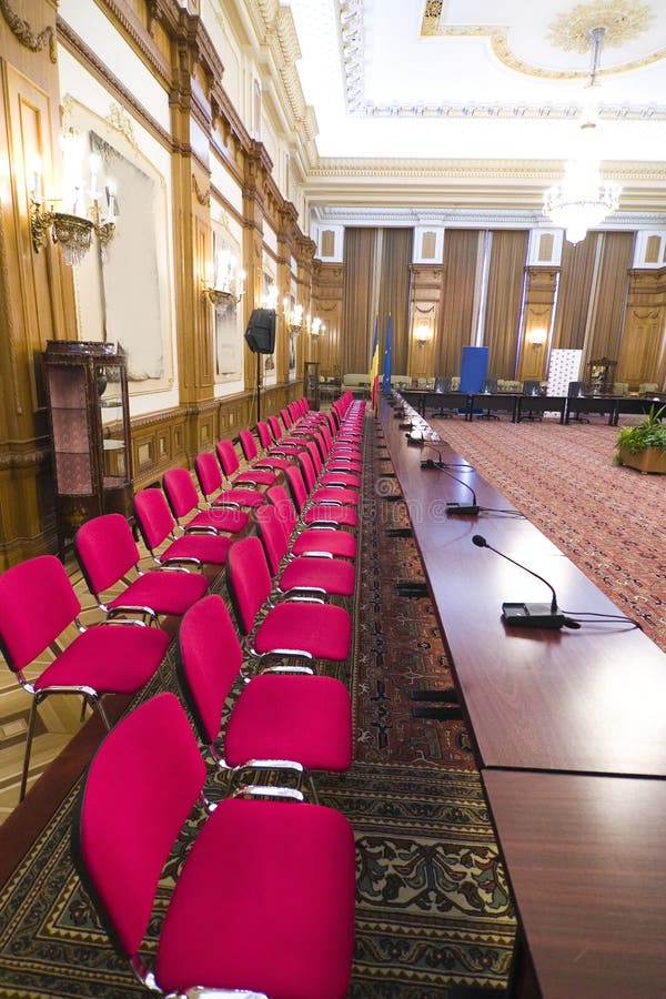 Conference room stock image. Image of chandelier, tables - 4099881