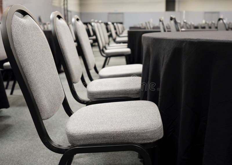 Conference Room with Chairs before the Event Stock Image - Image of ...