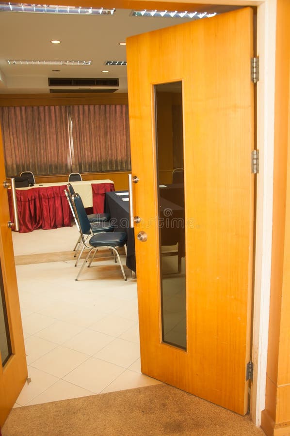 Door to a conference room stock photo. Image of modern - 51346584