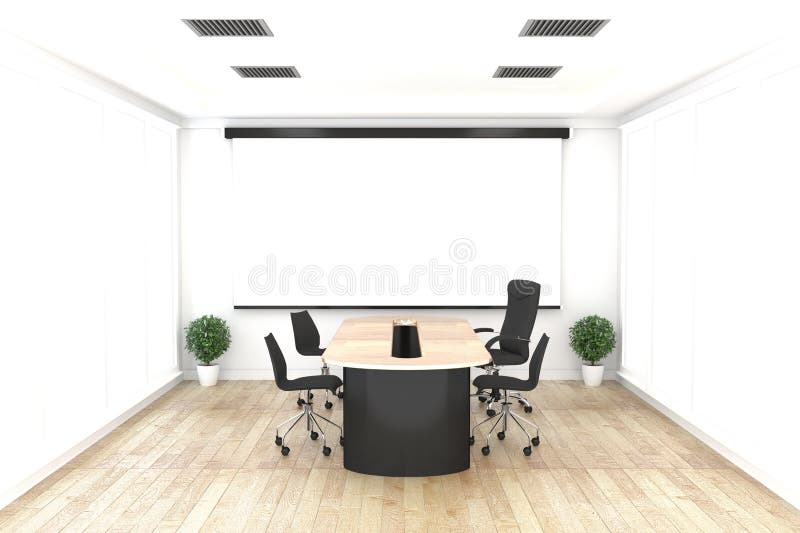 Conference Room Interior - Beautiful Office Room - Empty Office Room ...